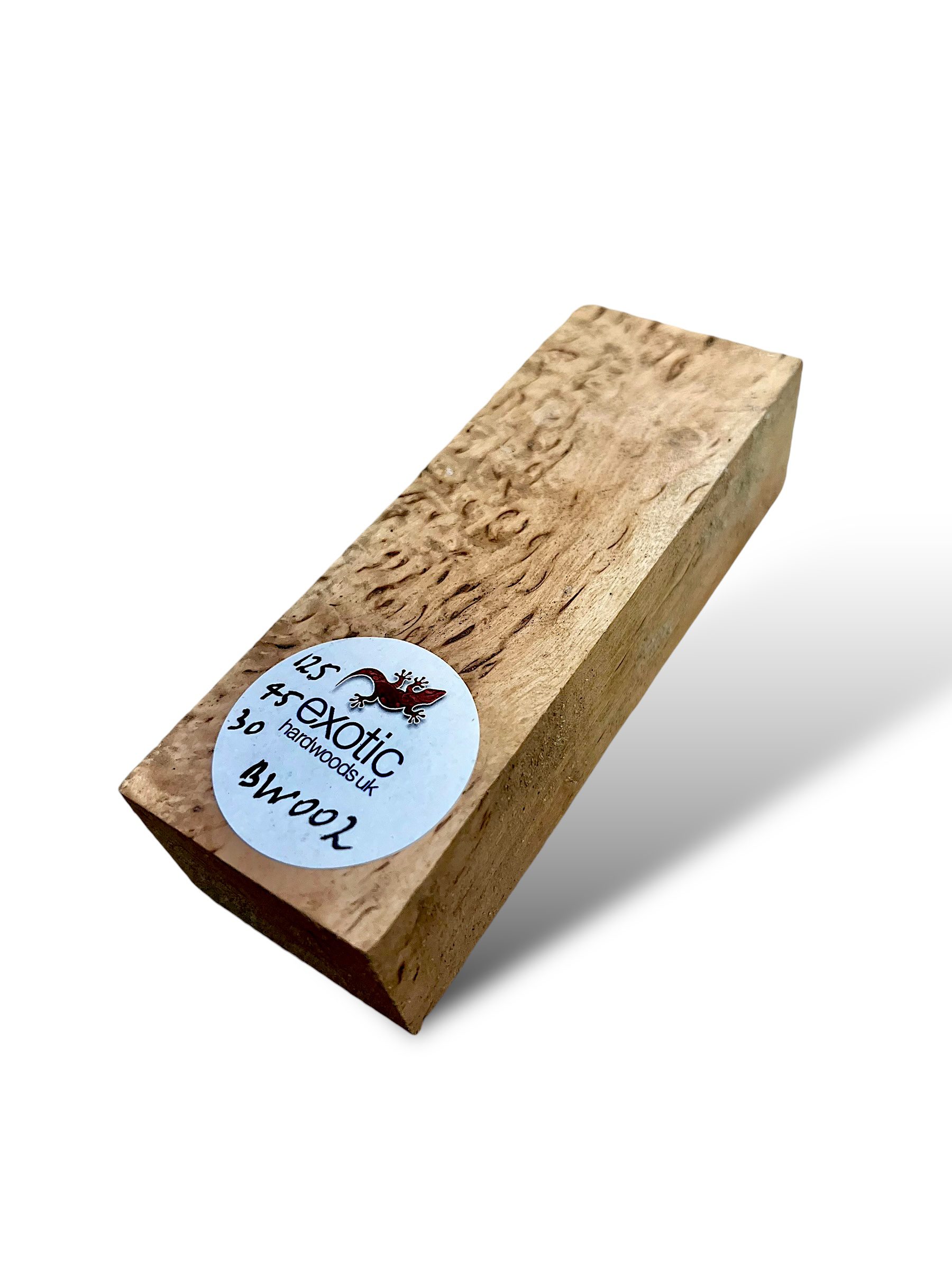 Masur Birch air dried - 125 x 45 x 30mm BW002 - Exotic Hardwoods UK